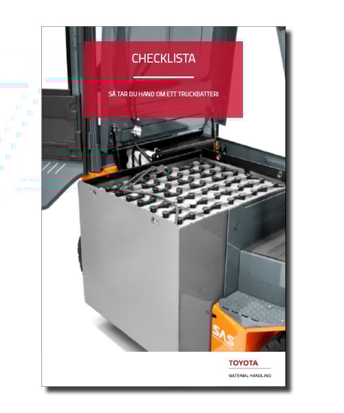 Ladda ner checklistan daglig tillsyn för truckbatterier